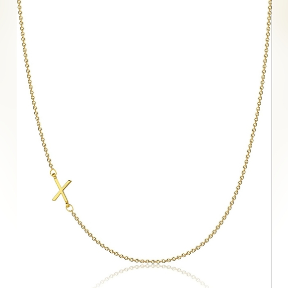 Giorgio Bergamo | Jewelry | Sideways Initial X Necklace | Poshmark